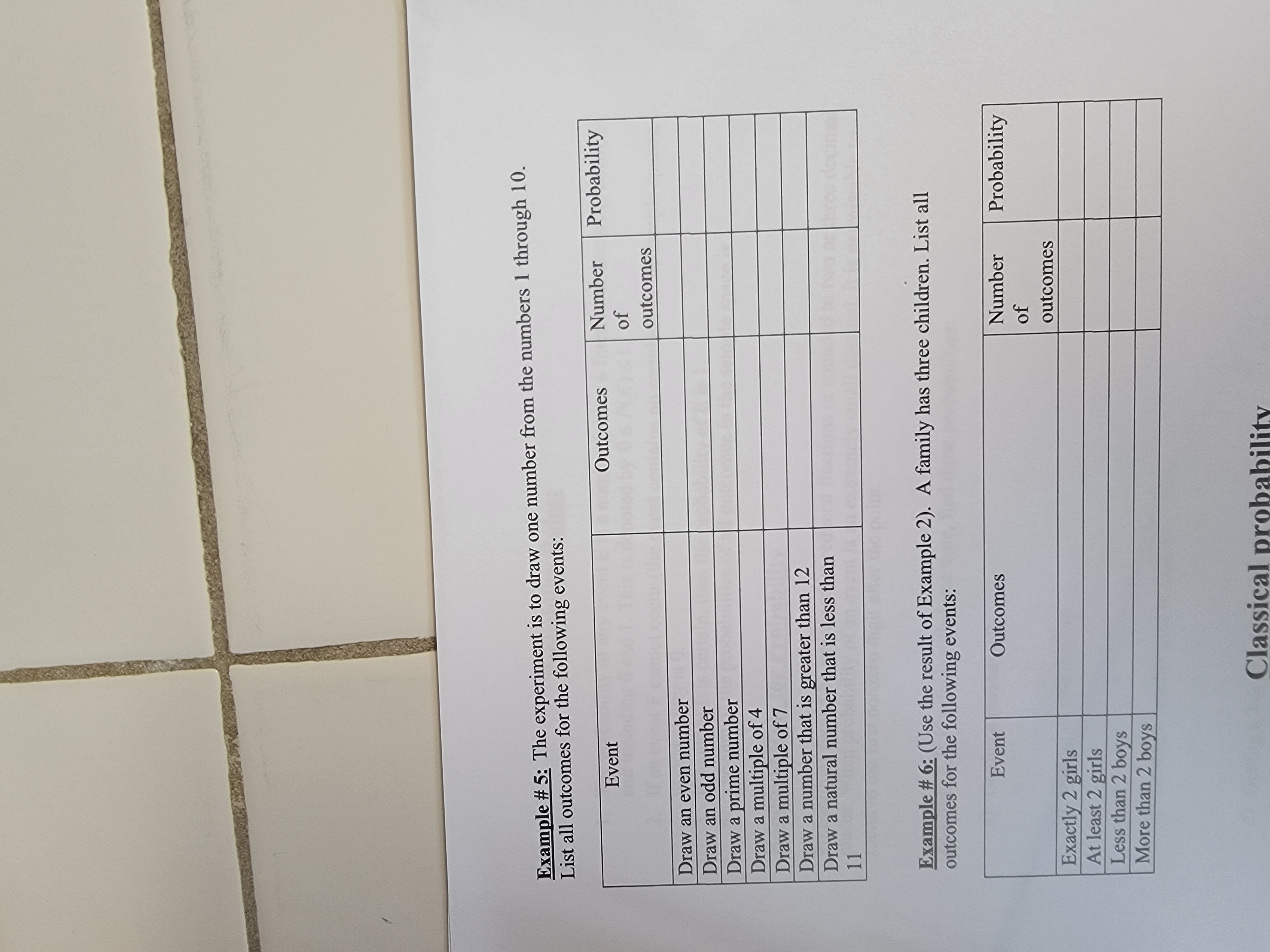 Solved Chapter \# 4. Section 4.1: Sample Space and | Chegg.com