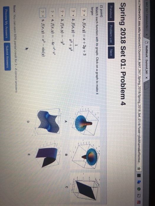 Solved MAT 267 Calculus for E × y Dummit A X s://we work2 | Chegg.com