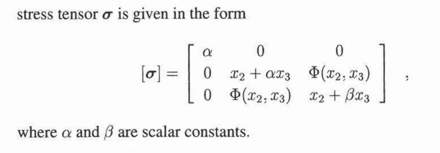 Solved The Cauchy stress distribution of a continuum is | Chegg.com