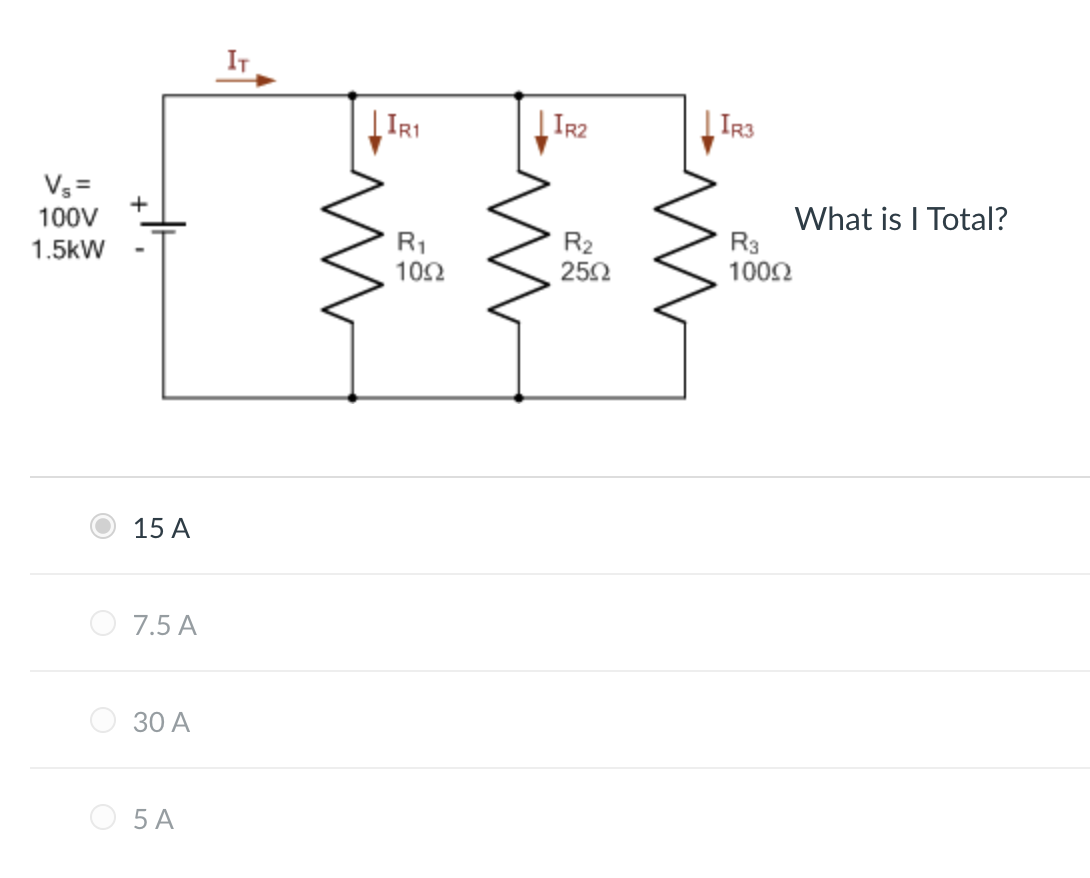 Solved 15A7.5A30A5A | Chegg.com