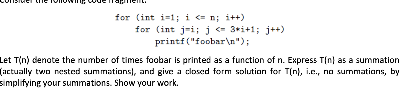 Solved for (int i=1;i
