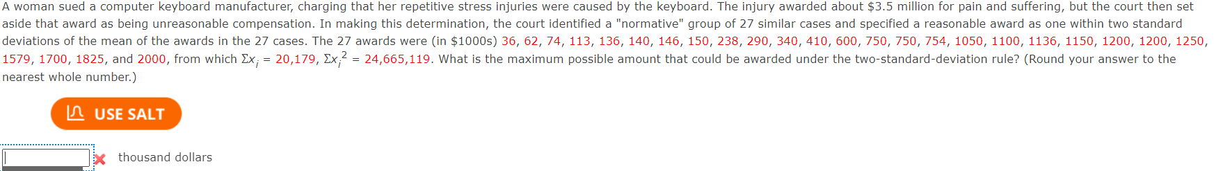 Solved A woman sued a computer keyboard manufacturer, | Chegg.com