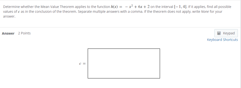 Solved Determine whether the Mean Value Theorem applies to | Chegg.com