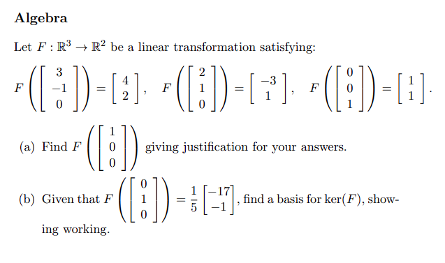 Solved Let \\( F: \\mathbb{R}^{3} \\rightarrow | Chegg.com