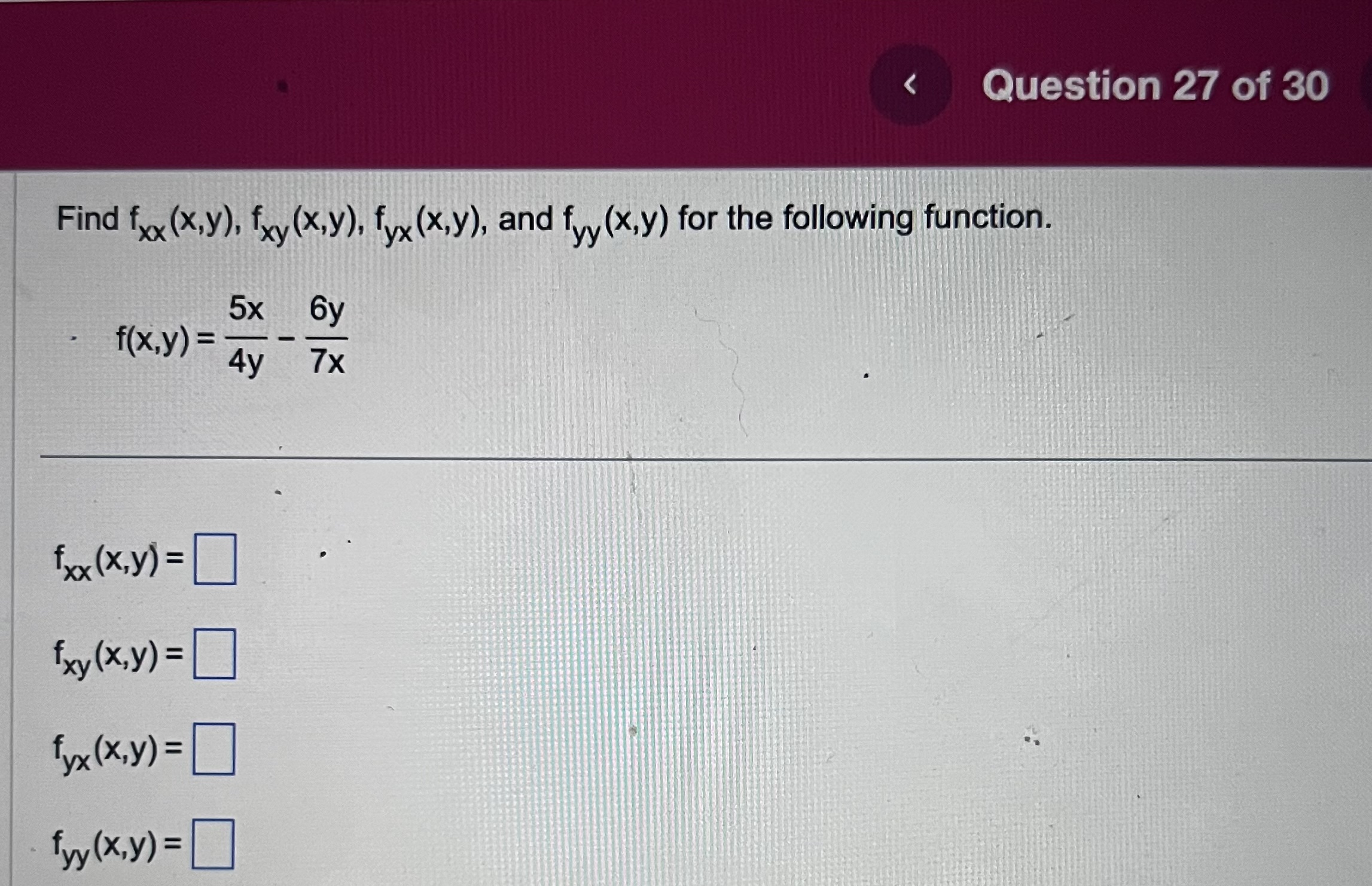 Solved Find ∂y∂z if z=(4x+3y)5 ∂y∂z=Find | Chegg.com