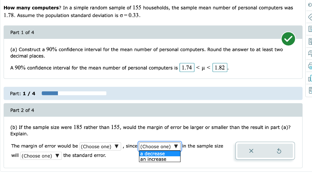Solved How many computers? In a simple random sample of 155 | Chegg.com