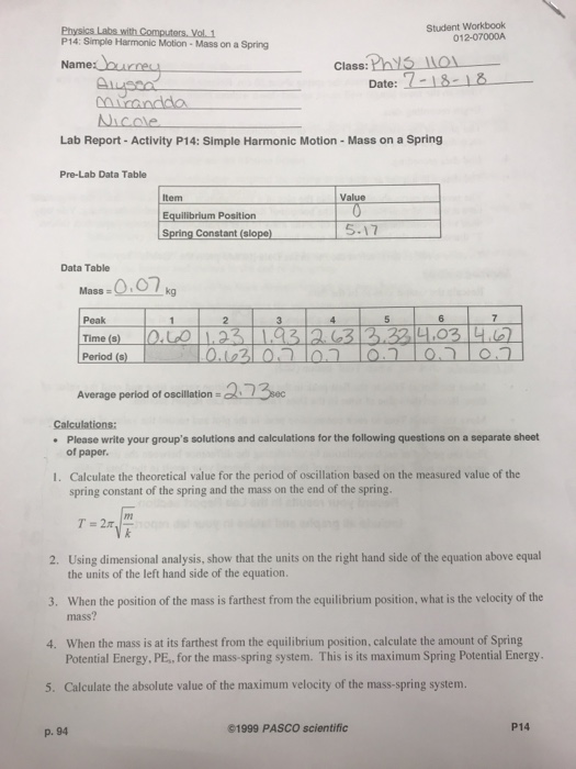 Solved Can someone show me how to do number 2 and 3. My | Chegg.com