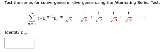 Solved Test the series for convergence or divergence using | Chegg.com