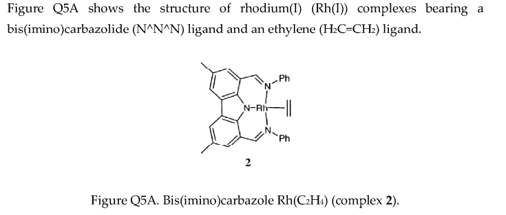 Solved Rhodium (I) (Rh(1)) complexes have extensive | Chegg.com