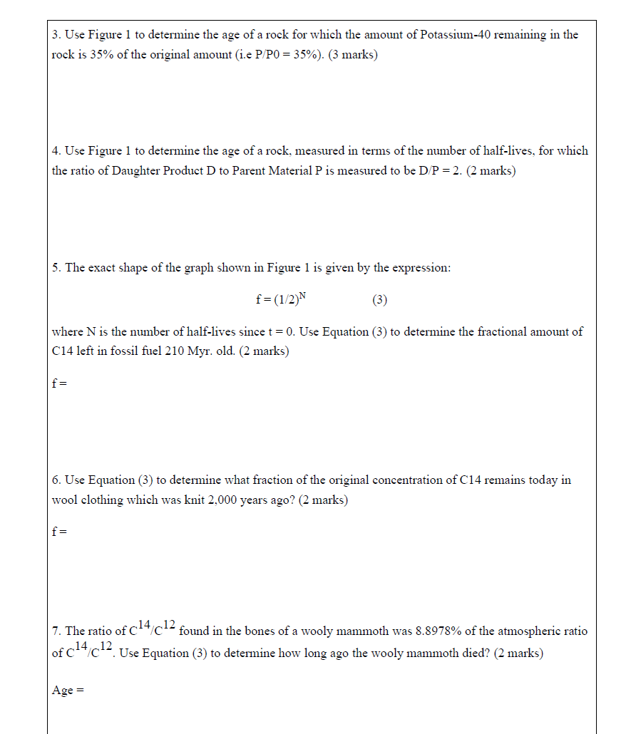 Solved 100 100 atoms of parent isotope 90 50 atoms of parent | Chegg.com