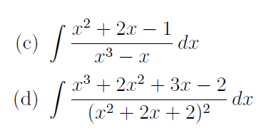 Solved Evaluate the following integrals by using a partial | Chegg.com