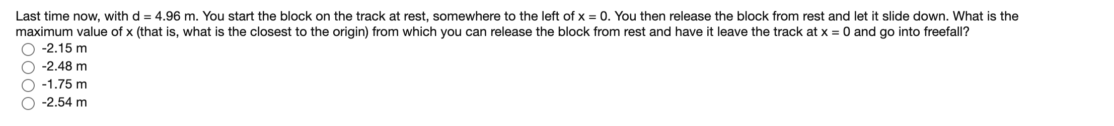 \}A small block slides down a frictionless track | Chegg.com