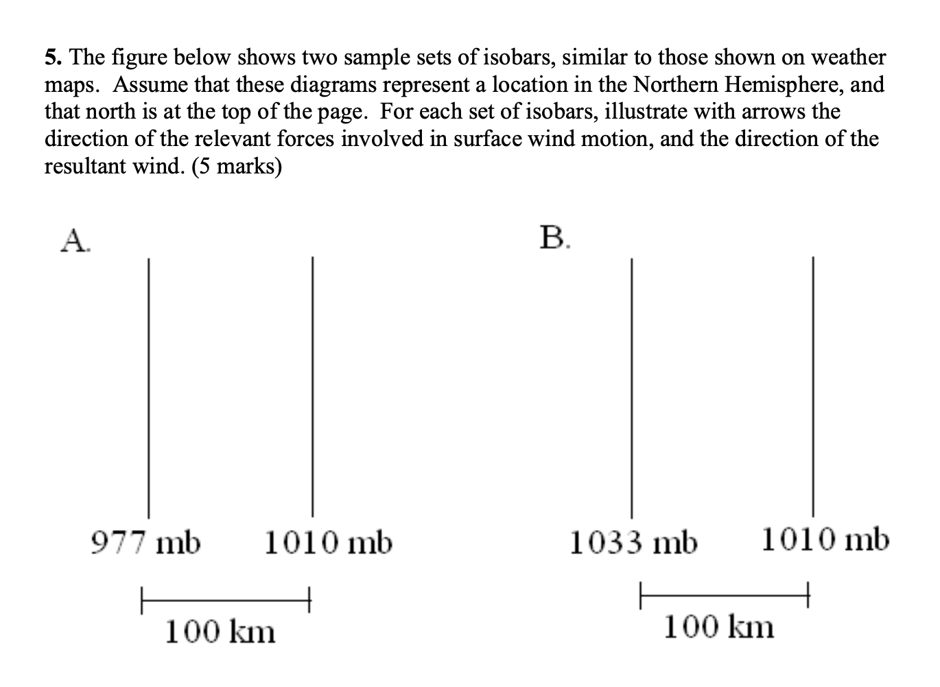 Solved 5. The figure below shows two sample sets of isobars, | Chegg.com