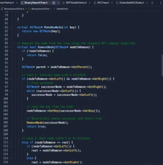 How do I code ExtendedAVLTree.h and ExtendedAVLNode.h | Chegg.com