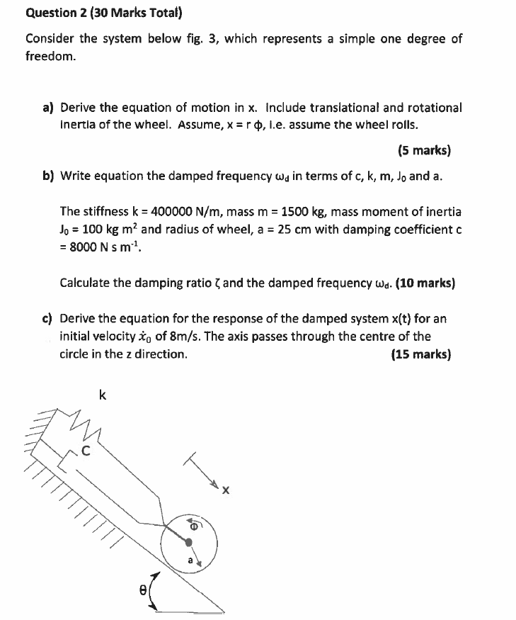 Solved Consider the system below fig. 3, which represents a | Chegg.com