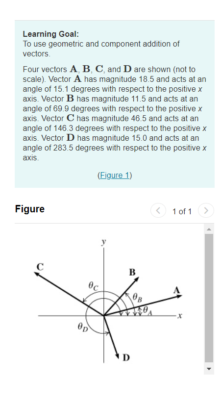 Solved Learning Goal To Use Geometric And Component