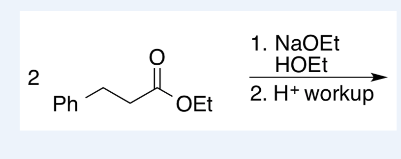 Solved O 2 Ph 1. NaOEt HOEt 2. H+ workup OEt | Chegg.com