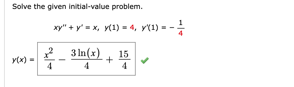 Solved Solve the given initial-value problem. | Chegg.com