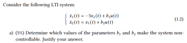 Solved Consider the following LTI system: | Chegg.com