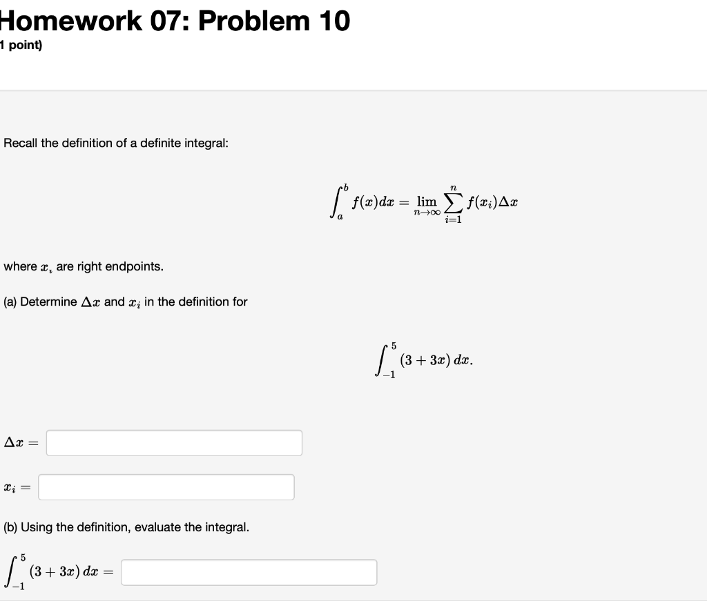Solved Homework 07: Problem 8 (1 point) Estimate | Chegg.com