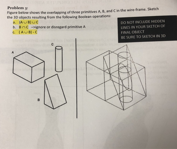 Solved Problem 3 Figure below shows the overlapping the 3D | Chegg.com