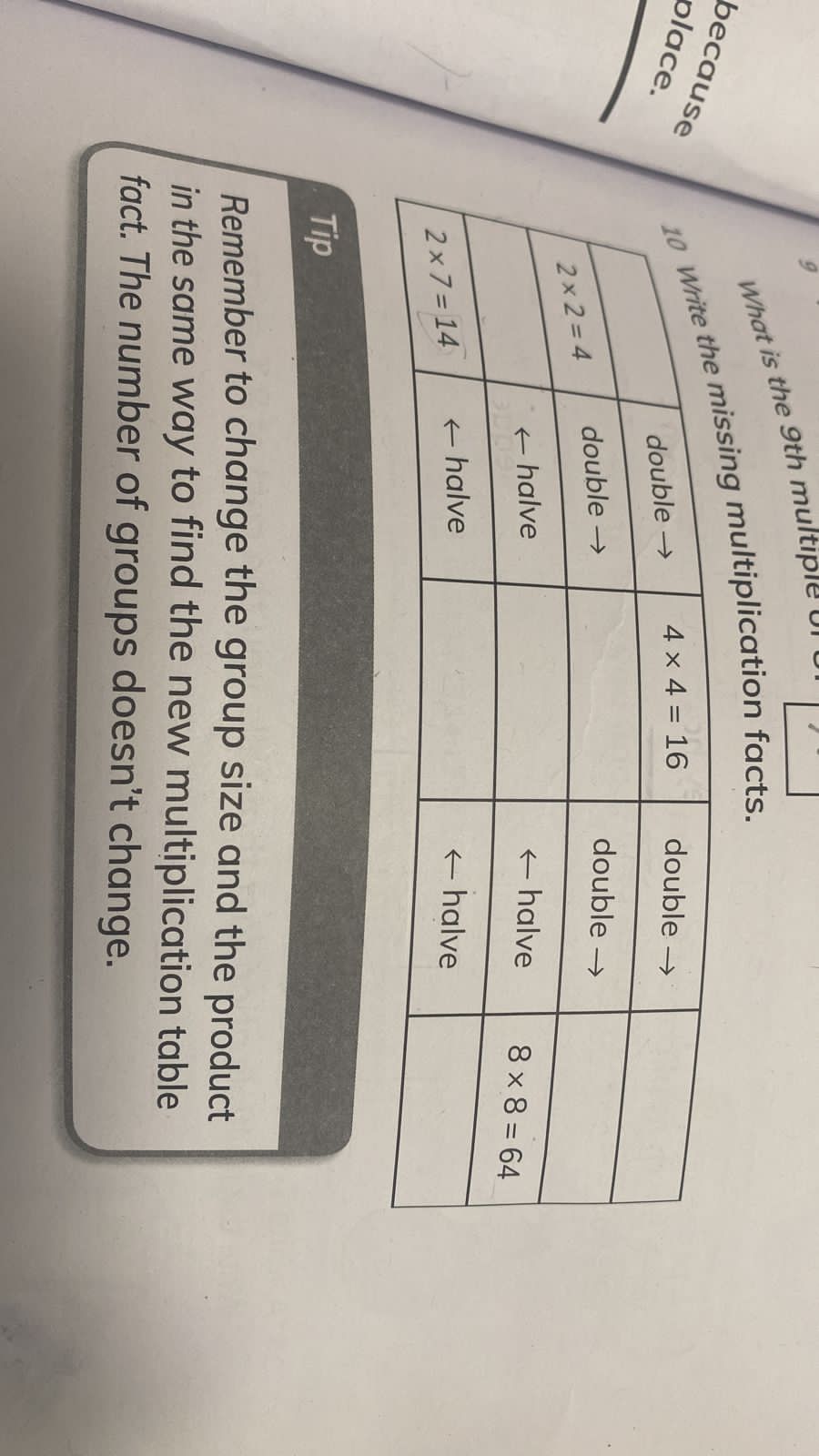 Solved What is the 9thWrite the missing multiplication | Chegg.com