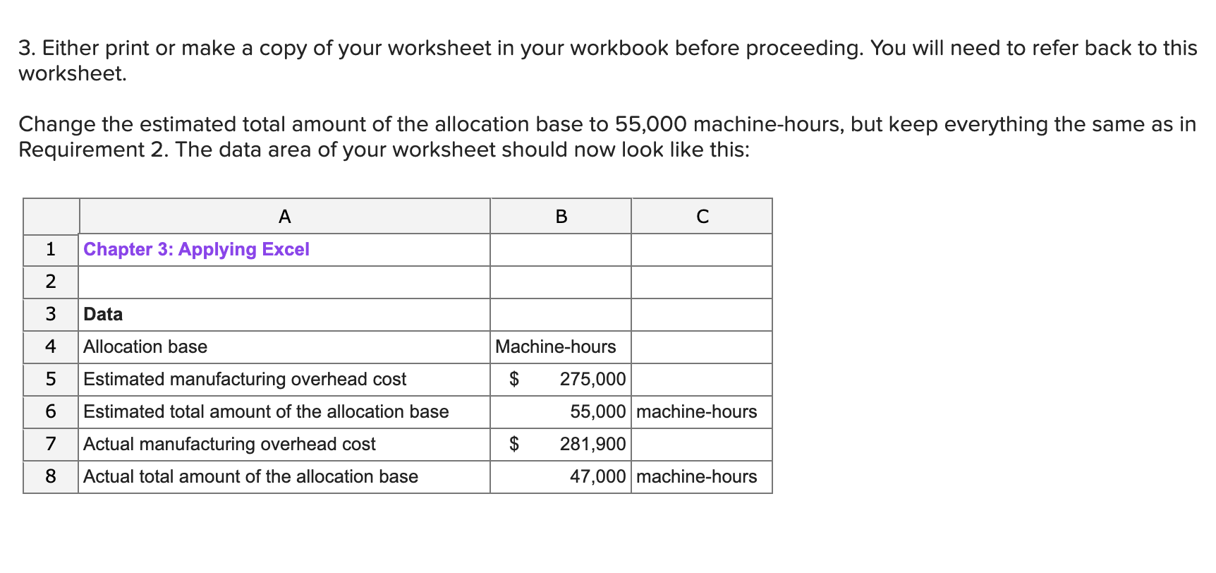 Solved Required Information The Excel Worksheet Form That Chegg