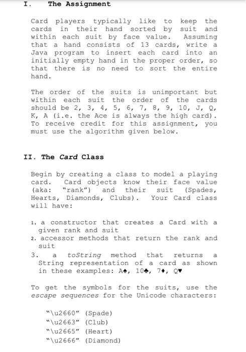 Solved The Assignment Card players typically like to keep | Chegg.com