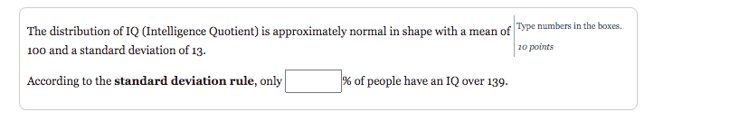 Solved The distribution of IQ (Intelligence Quotient) is | Chegg.com