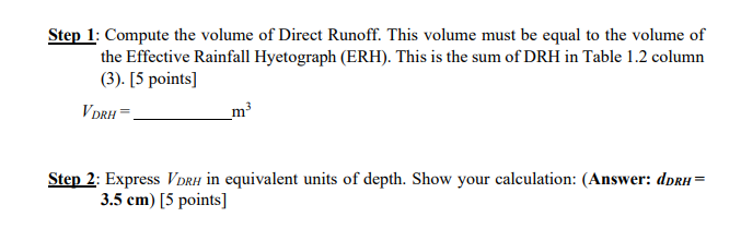 Solved #1. [50 points] Use the rainfall and streamflow data | Chegg.com