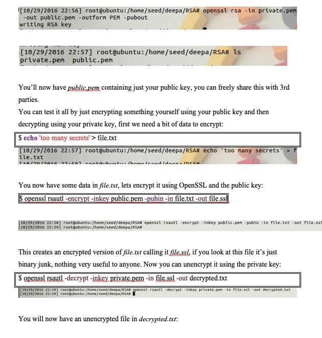 Solved Lab 8: Encryption/Decryption with RSA 8.1 | Chegg.com Solved Lab 8: Encryption/Decryption with RSA 8.1 | Chegg.com