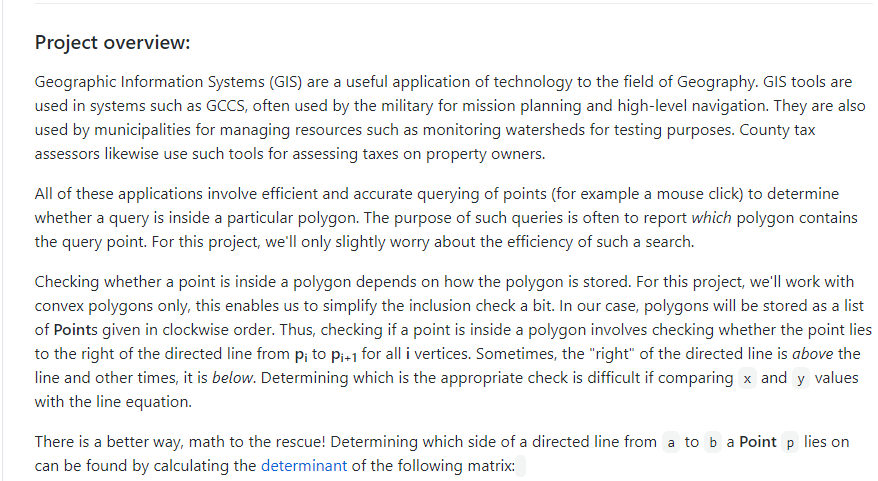 Project Overview: Geographic Information Systems | Chegg.com