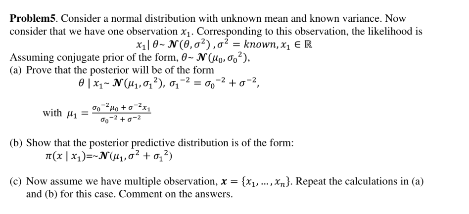 Problem 1 Bayesian Analysis For Uniform Distribution