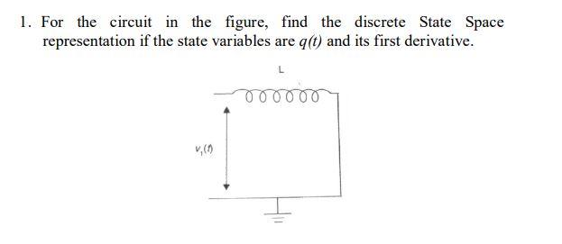 Solved 1. For the circuit in the figure, find the discrete | Chegg.com
