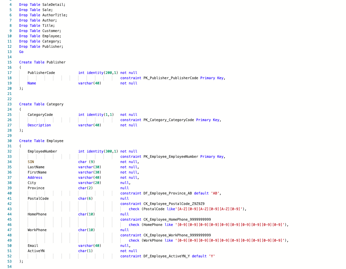 Solved 4 5 6 7 8 Drop Table SaleDetail; Drop Table Sale; | Chegg.com