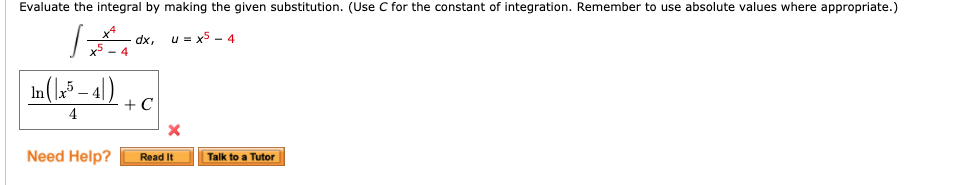 Solved Evaluate the integral by making the given | Chegg.com