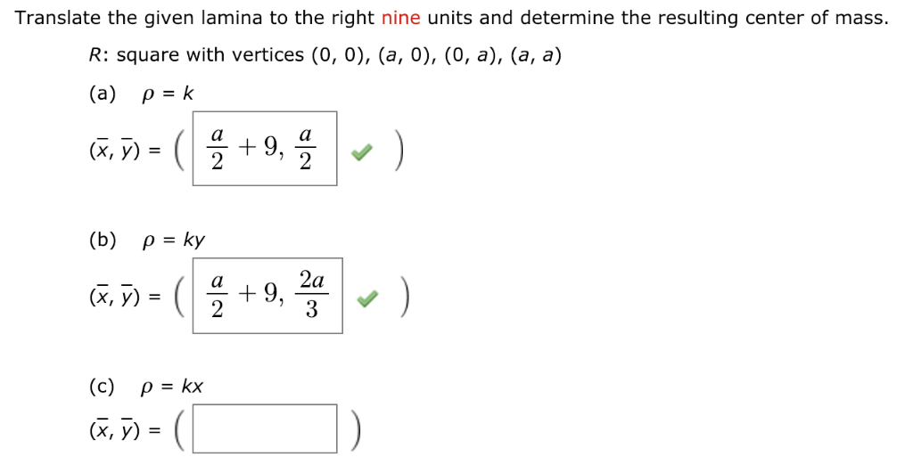 Solved Translate the given lamina to the right nine units | Chegg.com