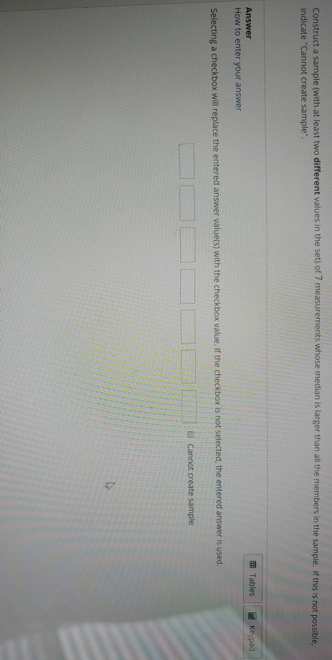 Solved Construct a sample (with at least two different | Chegg.com