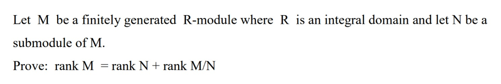 Solved Let M be a finitely generated R-module where R is an | Chegg.com