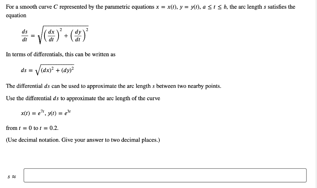 Solved For a smooth curve C represented by the parametric | Chegg.com