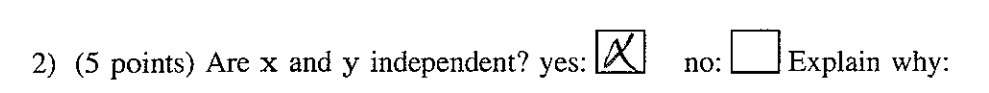 Solved Question 4: (20 points) Let x and y be jointly | Chegg.com