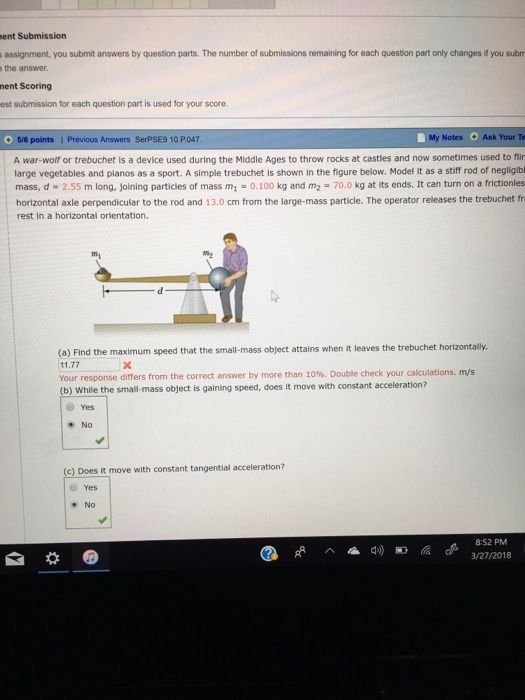 Solved ent Submission assignment, you submit answers by | Chegg.com