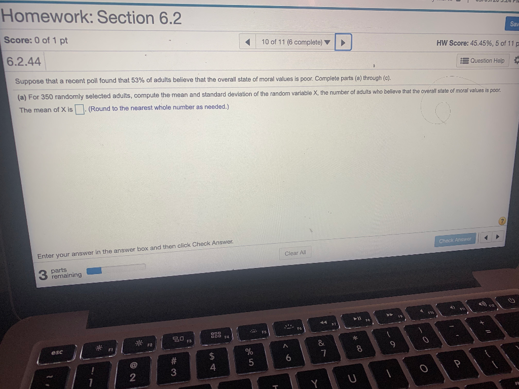 Solved Homework Section 6 2 Score 0 Of 1 Pt 10 Of 11 6
