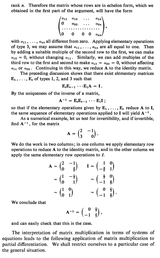 Solved 7. Test the following matrices for invertibility, and | Chegg.com