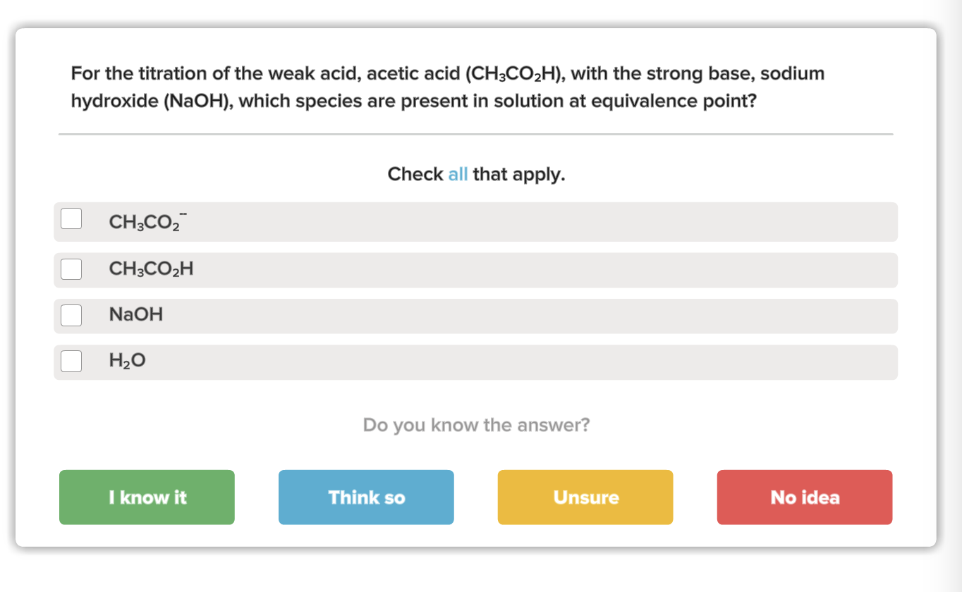 Solved For the titration of the weak acid, acetic acid | Chegg.com