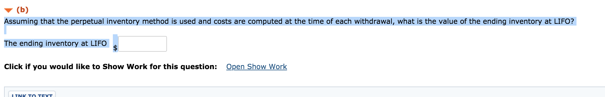 Solved Exercise 8-10 (Part Level Submission) Inventory | Chegg.com
