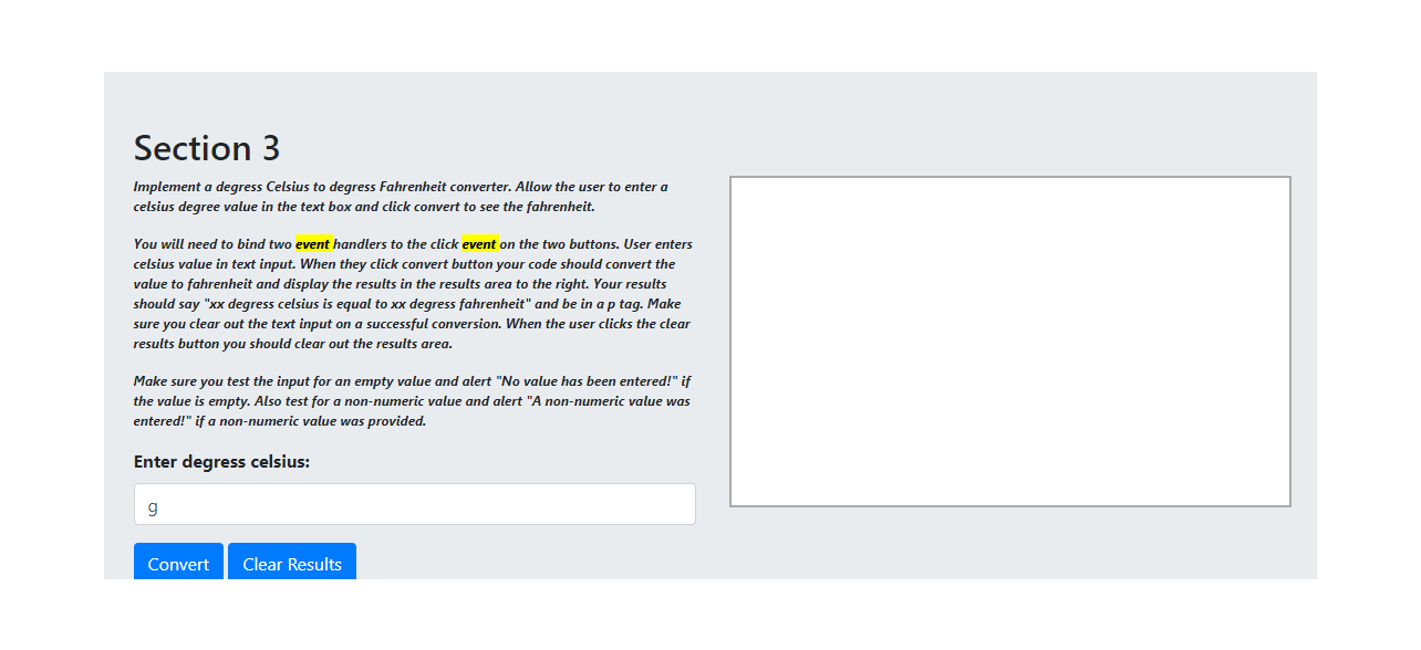 Solved Js help for html below based on these requirement: | Chegg.com