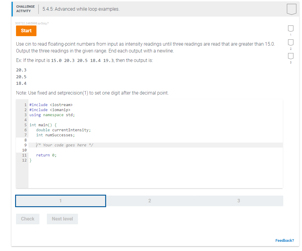 Solved ACTIVITY 5.4.5: Advanced while loop examples. | Chegg.com