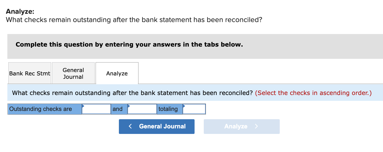 Solved Problem 9.5A (Algo) Preparing a bank reconciliation | Chegg.com