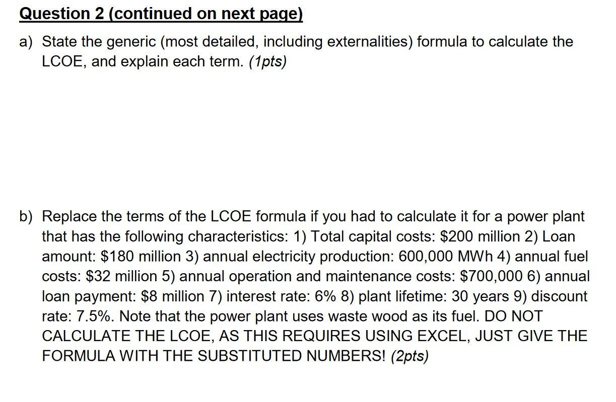 Solved a) State the generic (most detailed, including | Chegg.com